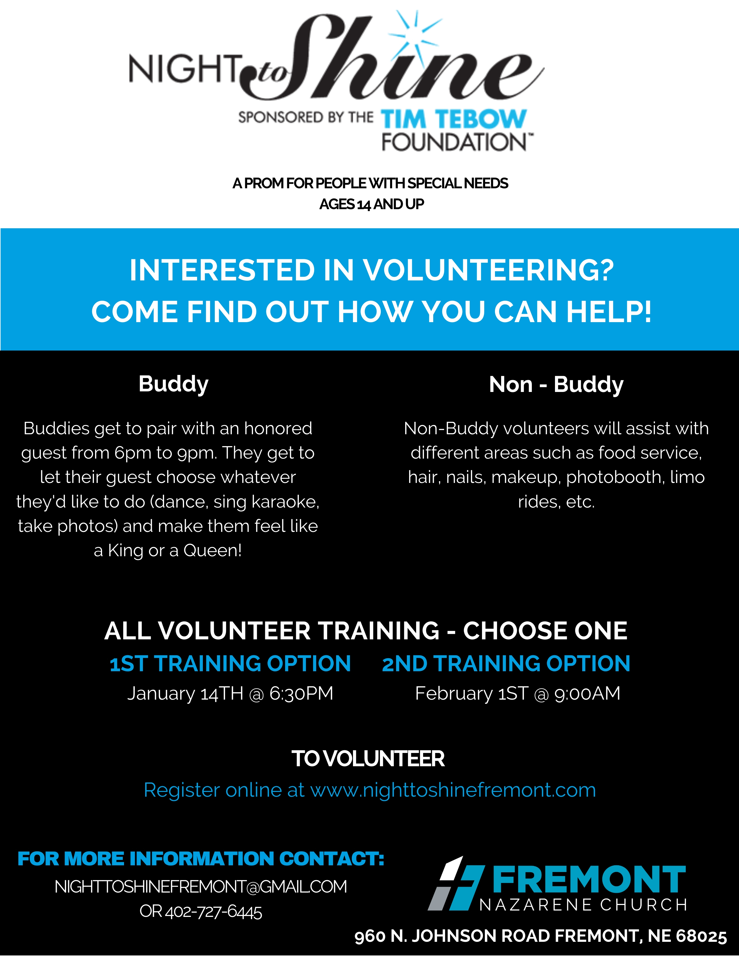 Training | Night To Shine Fremont, Nebraska